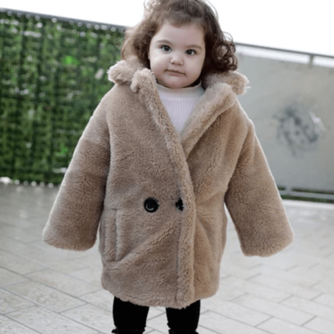 Girls Faux Fur Coat - Momorii